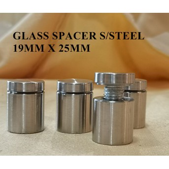 (2PCS) Glass Spacer Stainless Steel | Shopee Malaysia