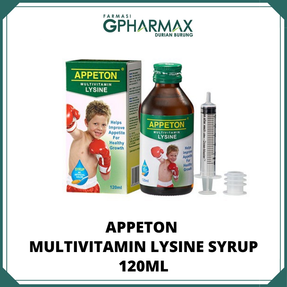 Appeton Multivitamin Lysine Syrup 120ml | Shopee Malaysia