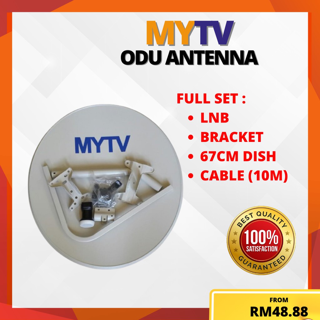 【ReadyStock】Original Piring Full Set MyTv ODU Dish Antenna Set Antenna ...