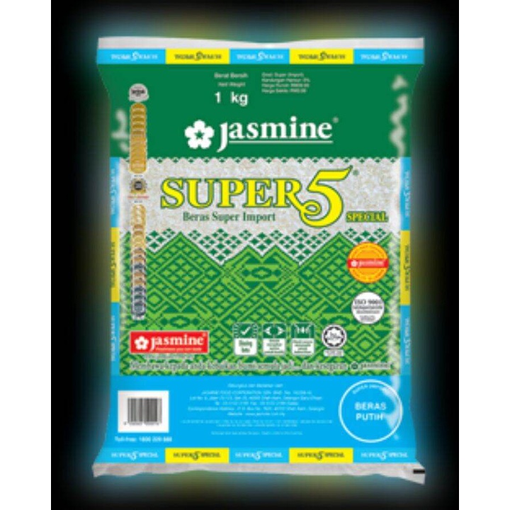 Jasmine Super 5 Import Rice 10KG 100% ORIGINAL | Shopee Malaysia