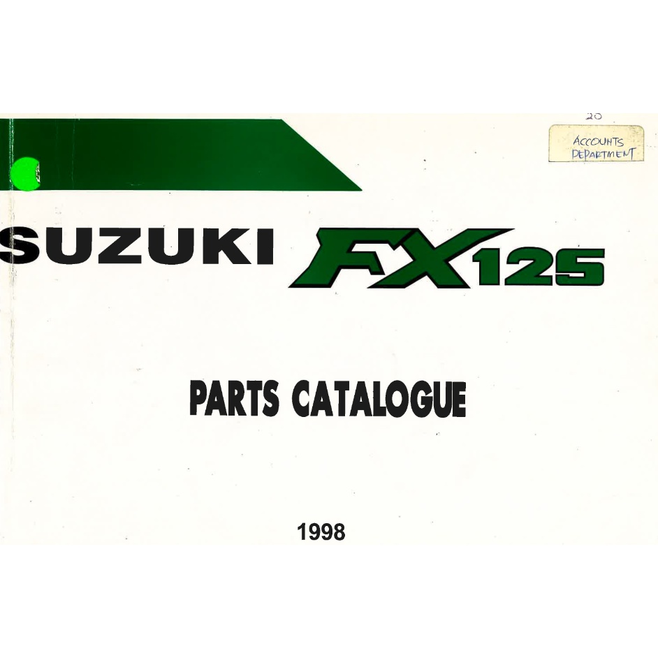 Buku Manual Book Suzuki FX125 FXR125 RC80 | Shopee Malaysia