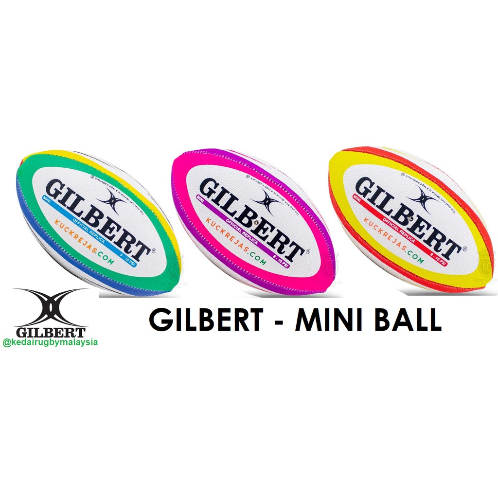 [SIZE 1,2] GILBERT MINI AND MIDI RUGBY BALLS SOUVENIR REPLICA BOLA ...