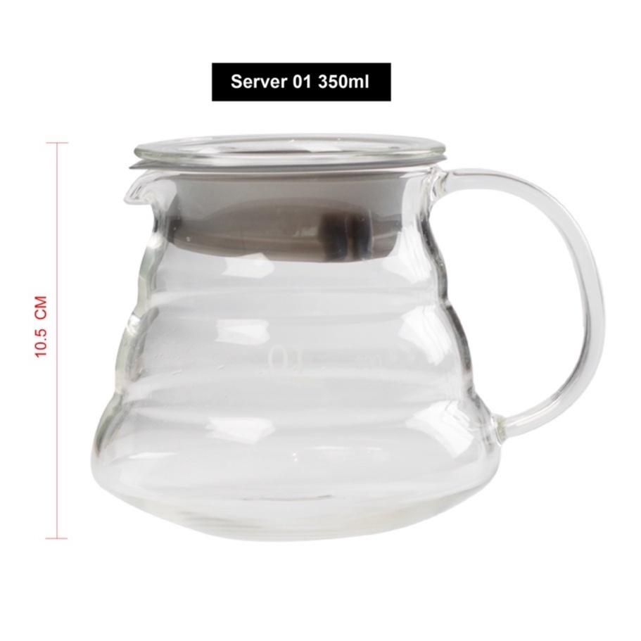 (Ready Stock)Coffee Hand Drip Glass Server High Borosilicate 350ml ...