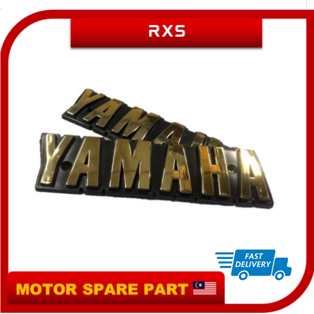 YAMAHA RXS FUEL TANK EMBLEM RXS115 115 LOGO LAMBANG TULISAN TEPI TANGKI ...