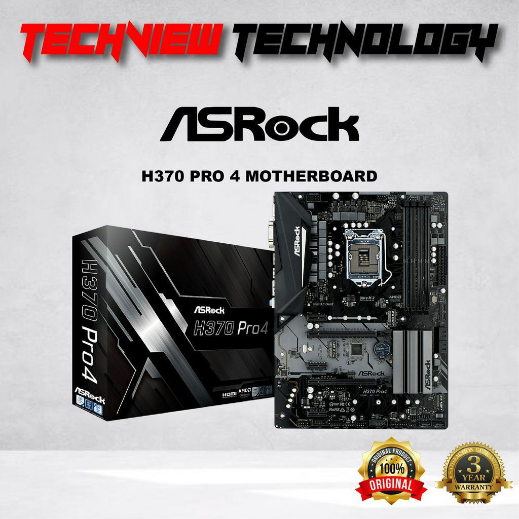 ASROCK H370 PRO 4 MOTHERBOARD | Shopee Malaysia