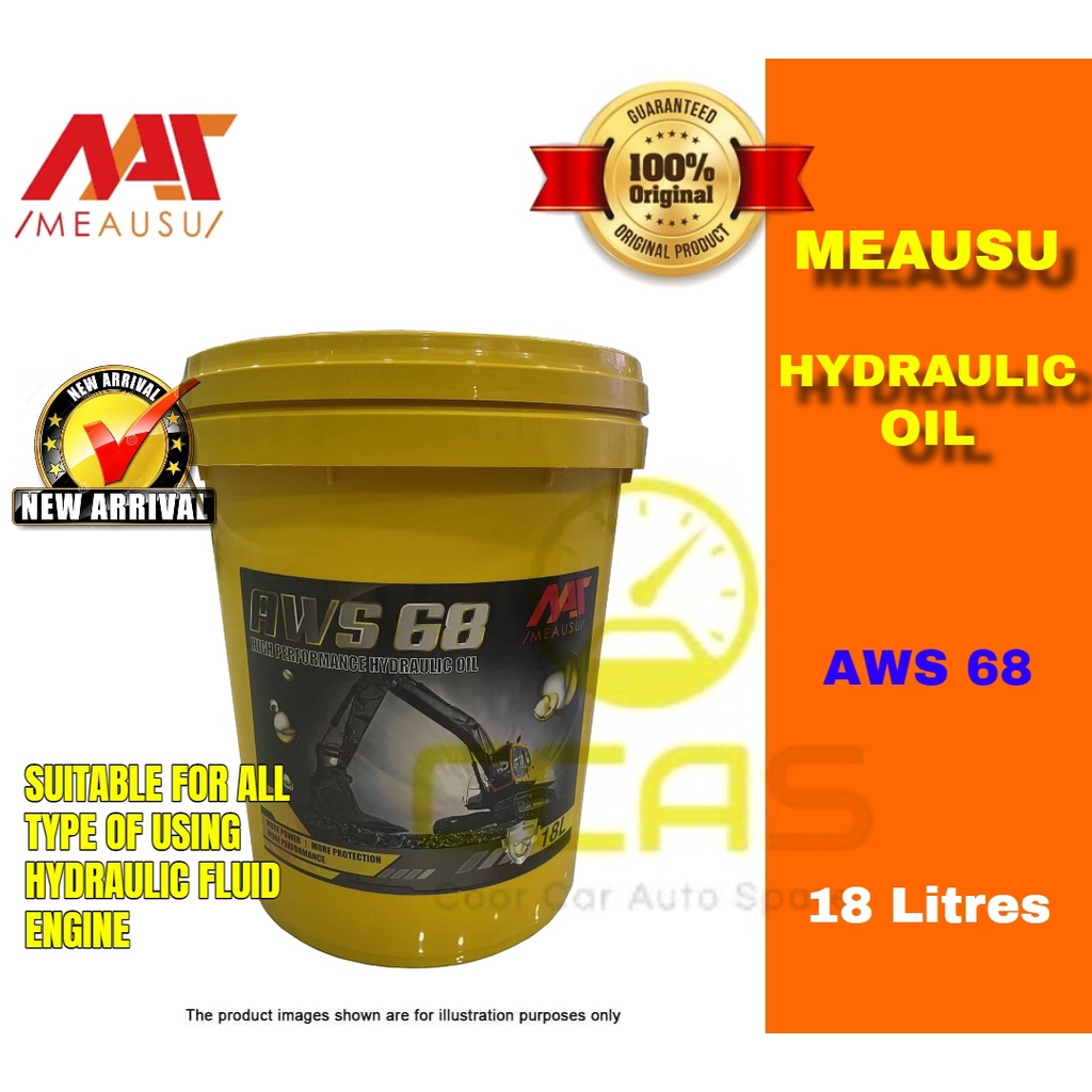 Meausu AWS68 Hydraulic Oil 18 Litres - High Performance Levels 18L ...