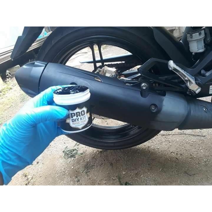 [CAT HITAM MAGIC] Cat Magic PRO DIY KIT. HITAM. 100ml. Plastic Restorer ...