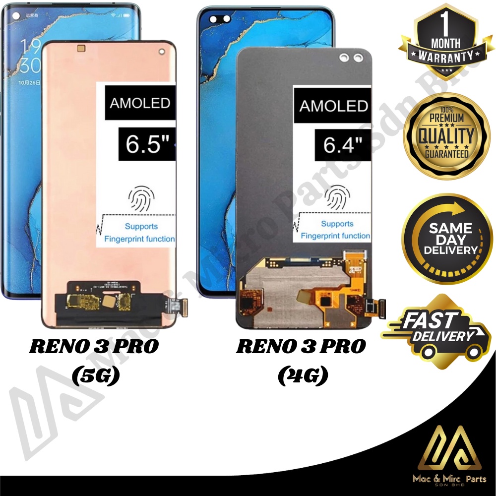 Original OPPO RENO 3 PRO RENO 4 PRO Fullset LCD Touch Digitizer ...