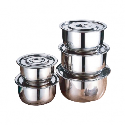 [Ready Stock] (5unit) Stainless Steel Indian Pot Cooking Pot | Shopee ...