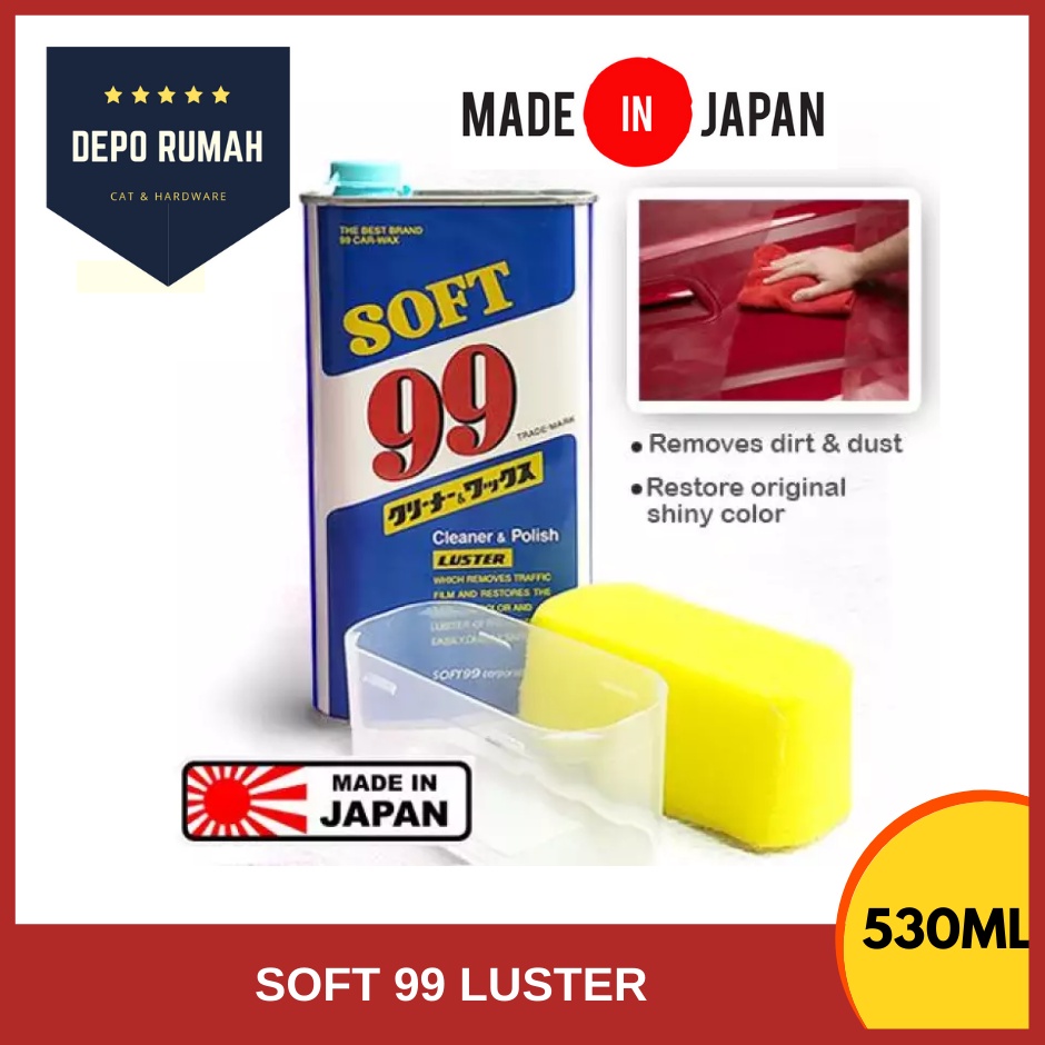 Soft99 Luster Cleaner & Polish 530ml / New Meta Clean Liquid Wax 530ml ...