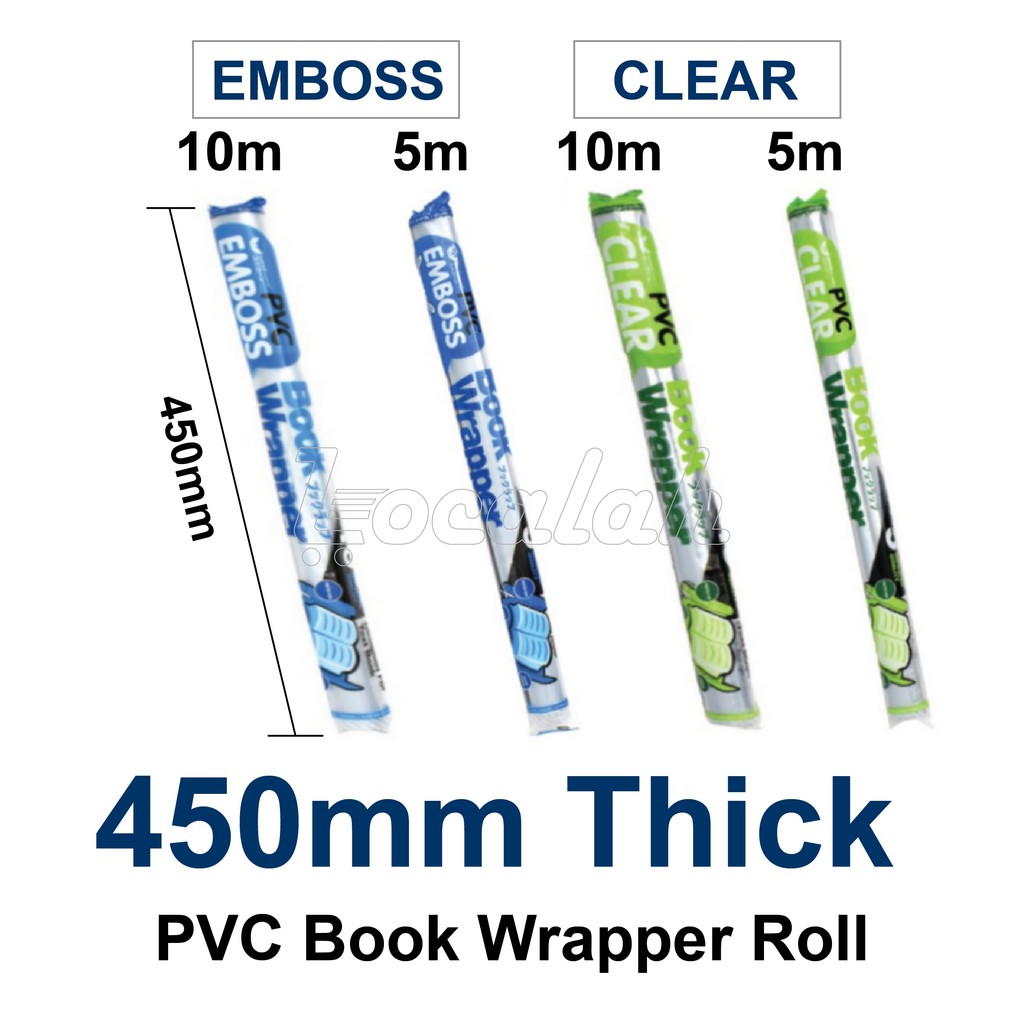 Unicorn PVC Clear Book Cover / Pembalut Buku /Book Wrapper 450MMx10M ...