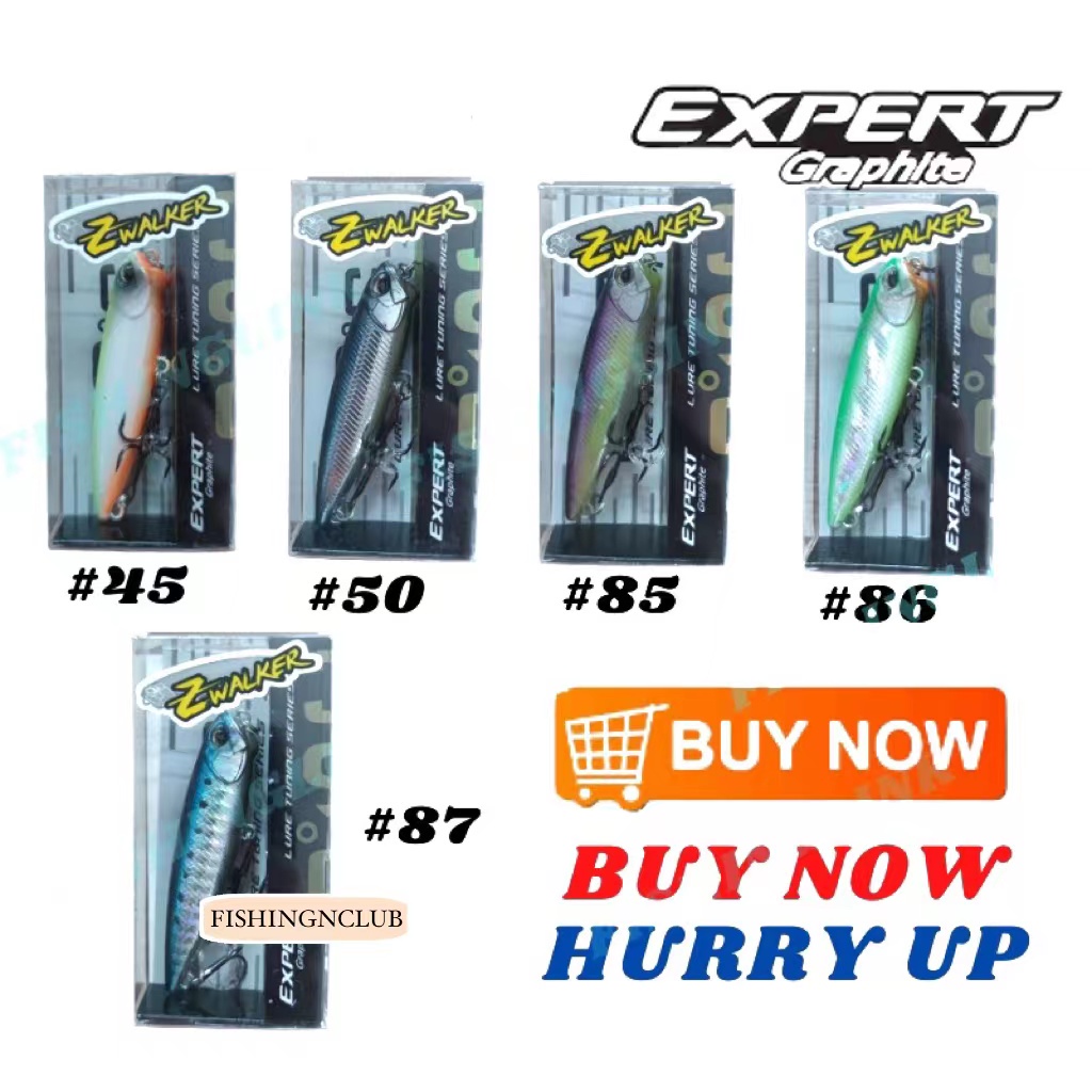 Expert Graphite Z-Walker 6g 65mm Pencil Lures Zwalker Fishing Lure | Shopee Malaysia