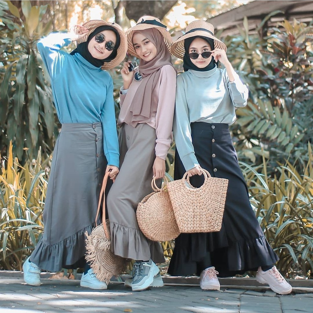 (1KG = 6 PCS) KOREAN RUFFLE SKIRTS | Shopee Malaysia
