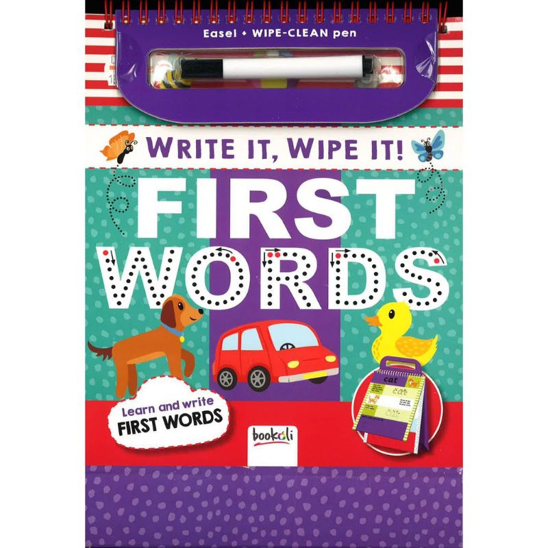 Buku Belajar Menulis | WRITE IT, WIPE IT FIRST WORDS Writing Books ...