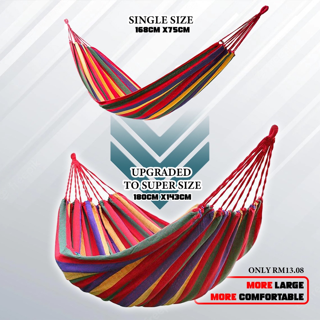 Camping Hammock outdoor Hammock gantung Buaian Gantung Outdoor hamok ...