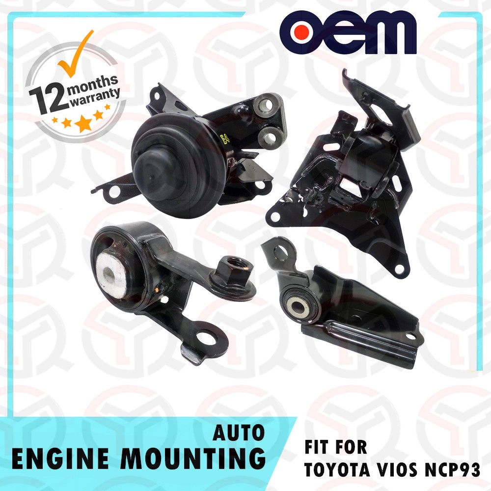TOYOTA VIOS 1.5 NCP93 2007-2012 ENGINE MOUNTING SET (3/4 PIECE) (1 YEAR ...