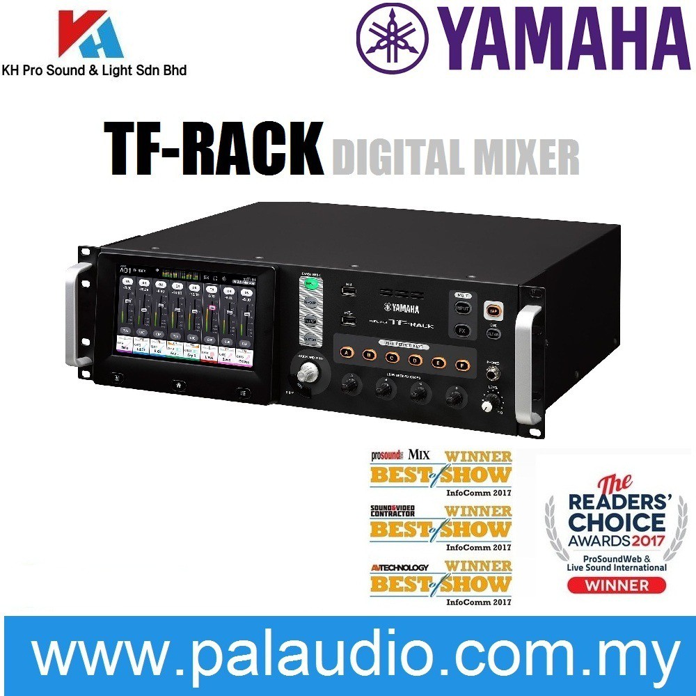 YAMAHA TF-Rack 16 Channel Digital Rackmount Touchscreen Mixer (TF Rack ...