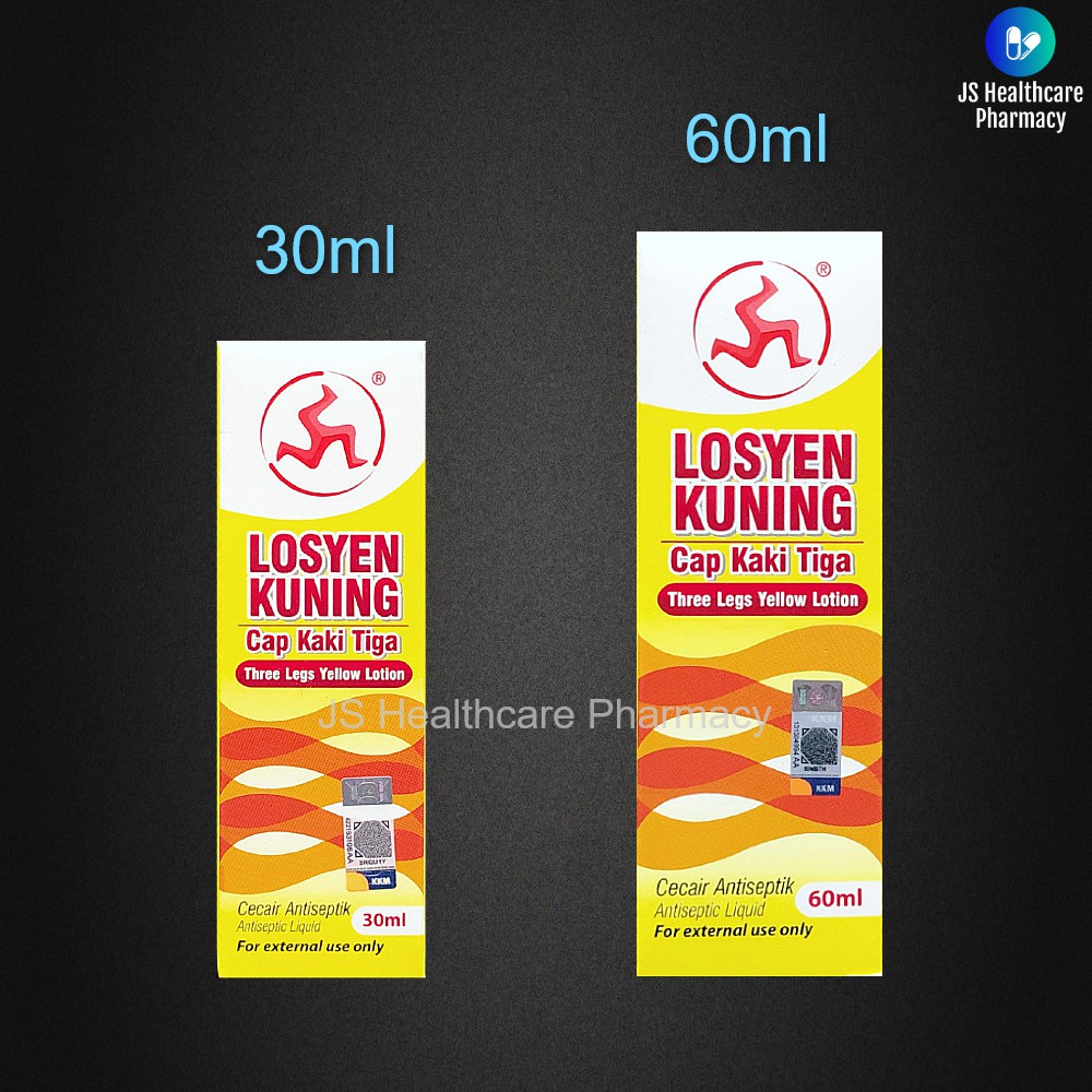 Losyen Kuning Cap Kaki Tiga Three Legs Yellow Lotion Antiseptic Liquid ...