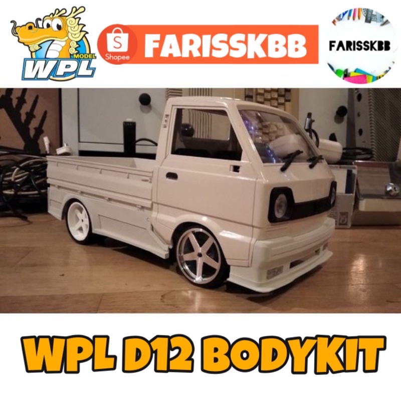 WPL D12 BODYKIT D12 KEI TRUCK BODYKIT FULL BODYKIT V1 V2 BODYKIT WPL ...