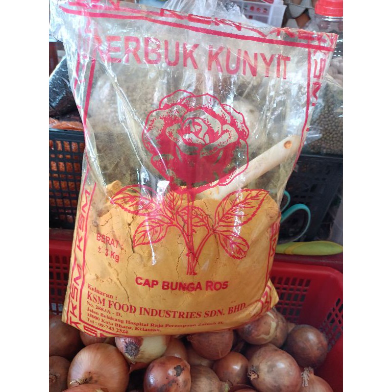 serbuk kunyit cap bunga ros | Shopee Malaysia