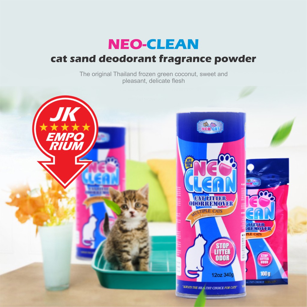Neo Clean Cat Litter Sand Deodorant Fragrance Powder NeoCat Serbuk ...