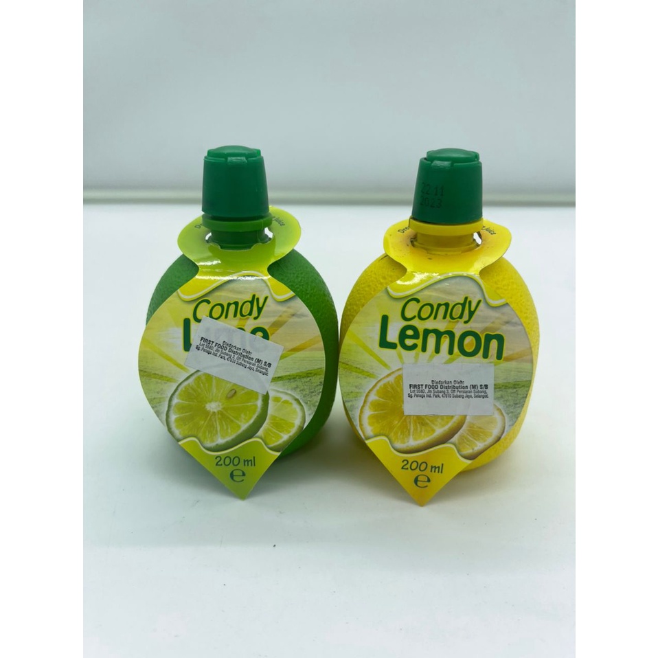 CONDY LEMON JUICE 200ML/CONDY LIME JUICE 200ML | Shopee Malaysia