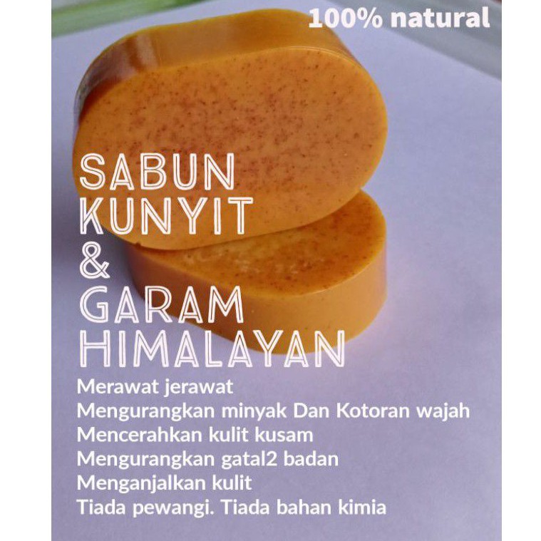 SABUN KUNYIT & GARAM HIMALAYAN HOMEMADE | Shopee Malaysia