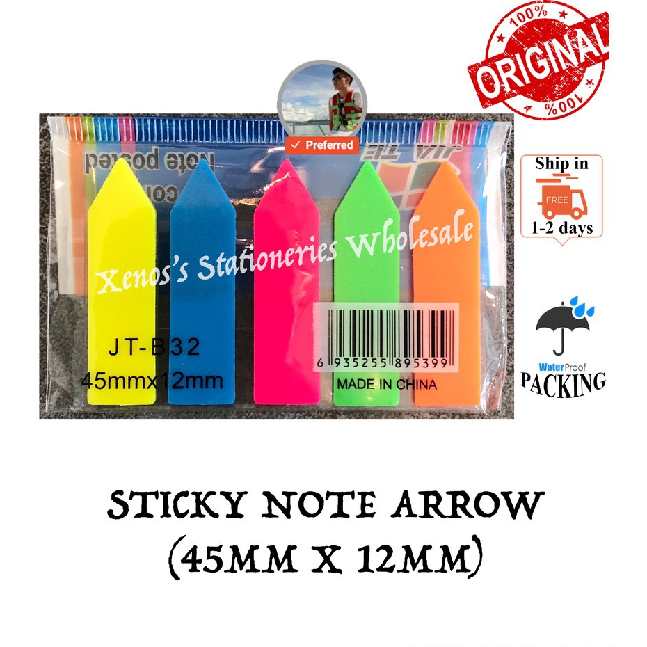 STICKY NOTE BOOKMARK ARROW JT-B23 (READY STOCK) | Shopee Malaysia