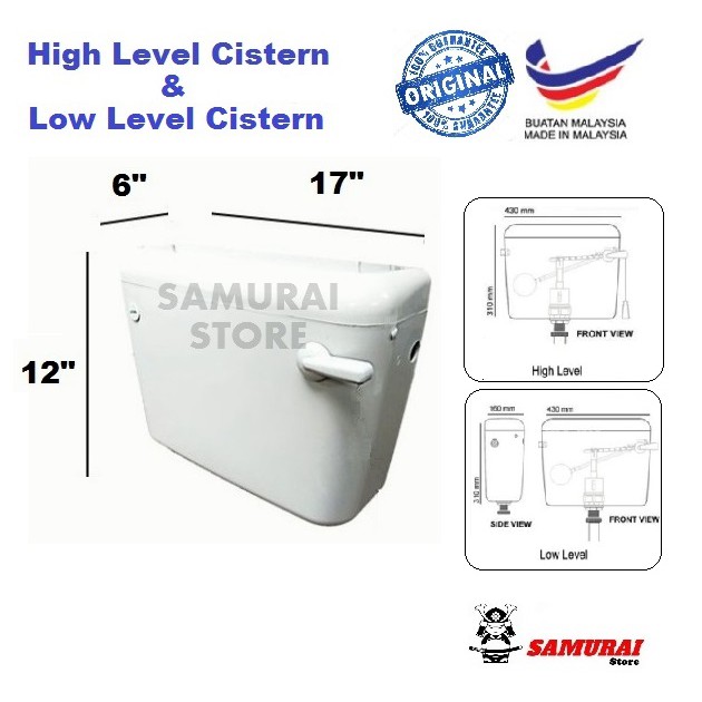 Vinyl Eco Cistern Lift Up Valve 6L Complete Set / High or Low Level ...