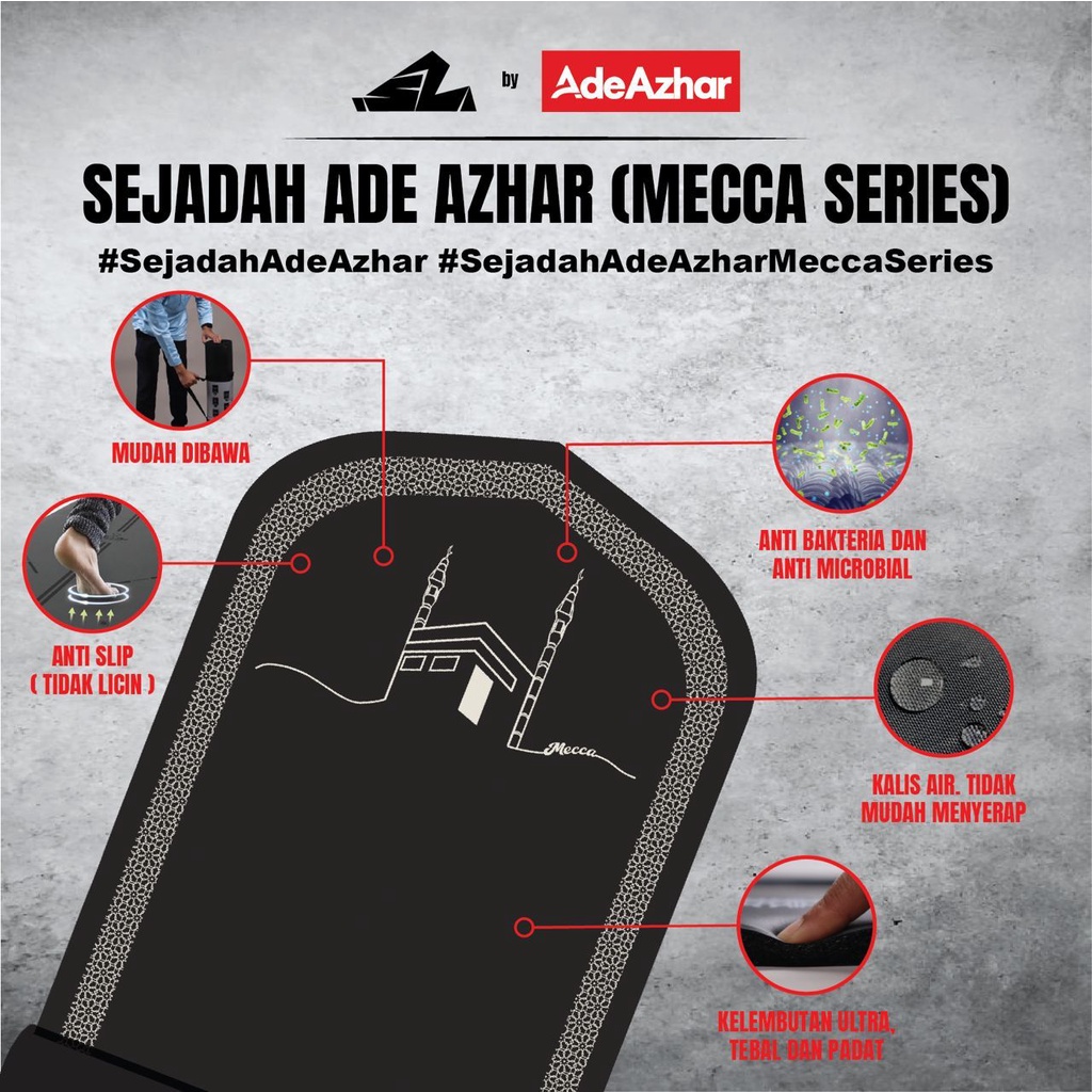 Sejadah Ortopedik Ade Azhar Mecca Series | Shopee Malaysia