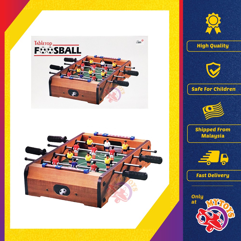 Portable Mini Wooden Foosball Tabletop Soccer Game Set Indoor Sports ...