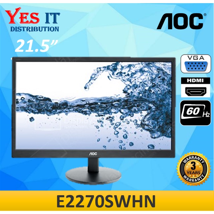AOC E2270SWHN 21.5" LED LCD MONITOR (VGA / HDMI) | Shopee Malaysia