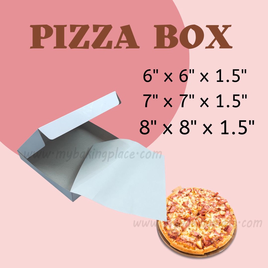 Pizza Box Packaging Kotak Pizza Murah Kotak Donut Box Pizza White Box ...