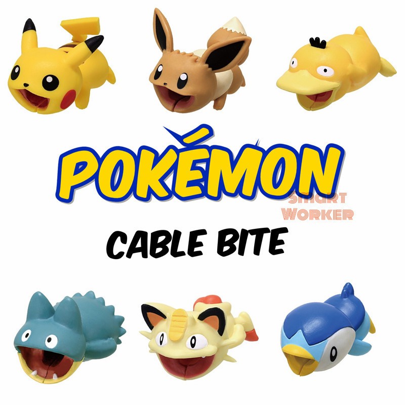 Cable Bite Pokemon Pikachu Cartoon Model compatible for iPhone Cable ...