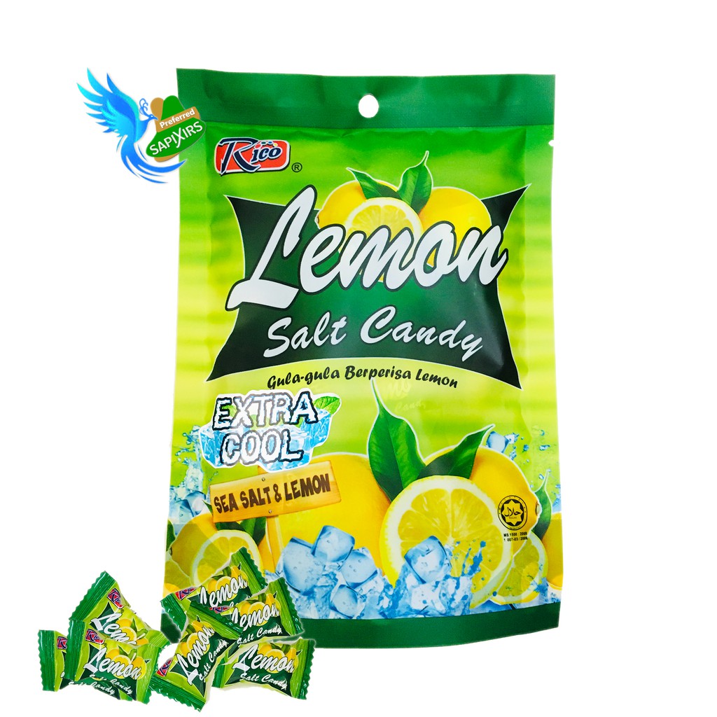 🍋🍬RICO Lemon Salt Candy | Gula - gula Berperisa Lemon | 柠檬糖果 | Shopee ...