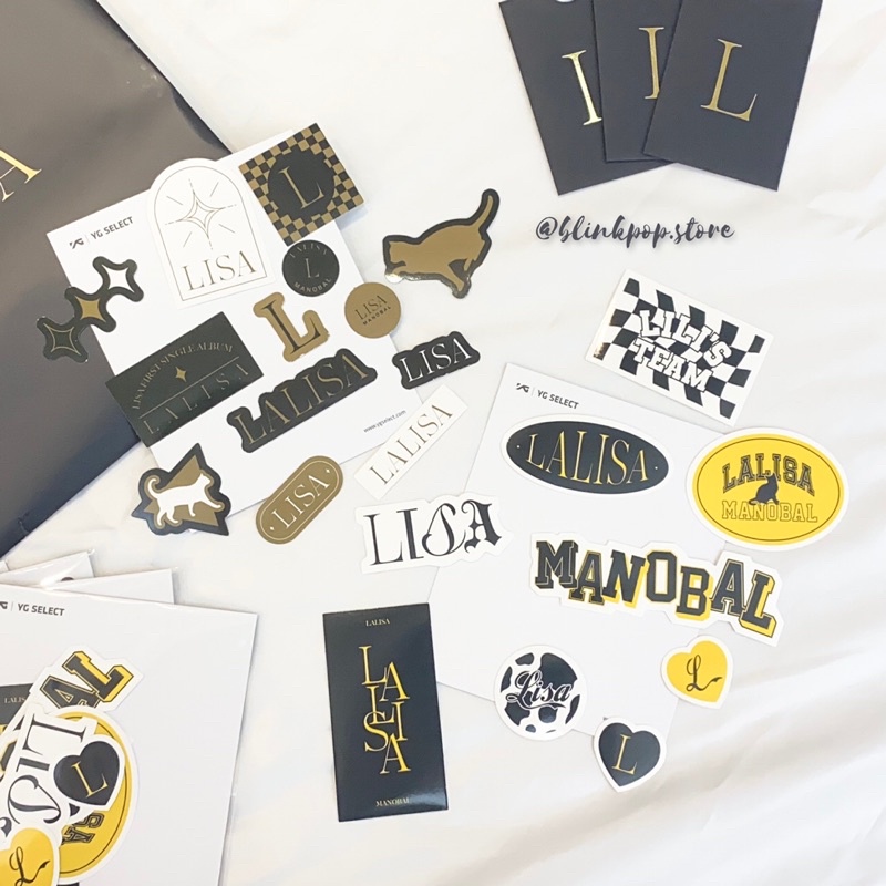 [READY STOCK] LISA LALISA OFFICIAL MERCHANDISE STICKER SET Lisa Sticker ...