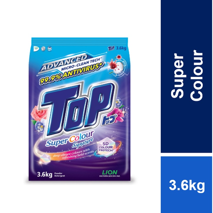 Top Detergent Powder Super Colour 3.6kg | Shopee Malaysia