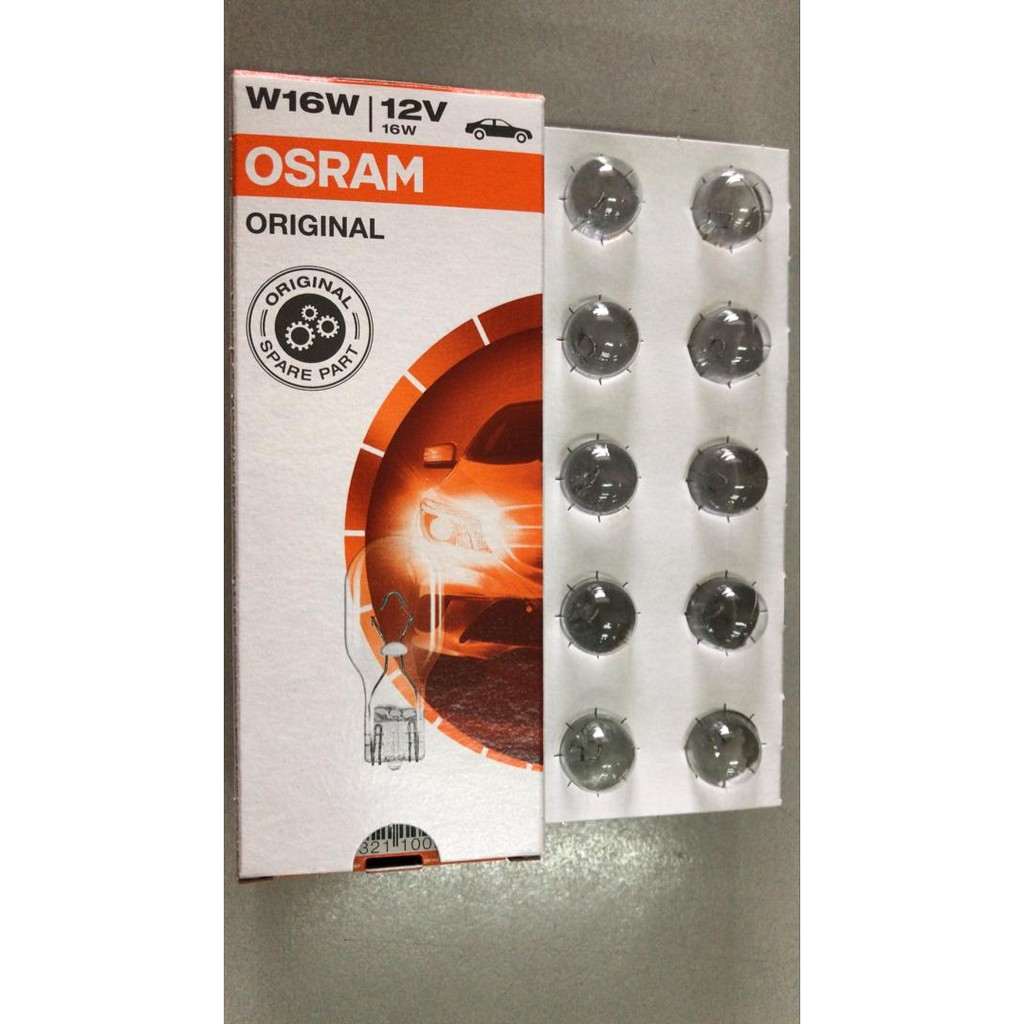 Osram Original - Glass Wedge Base W16W - 921 ( T15 ) | Shopee Malaysia