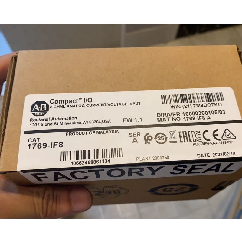 【READY STOCK】1769-IF8 Allen Bradley Compactlogix 8 Analog Input Module ...