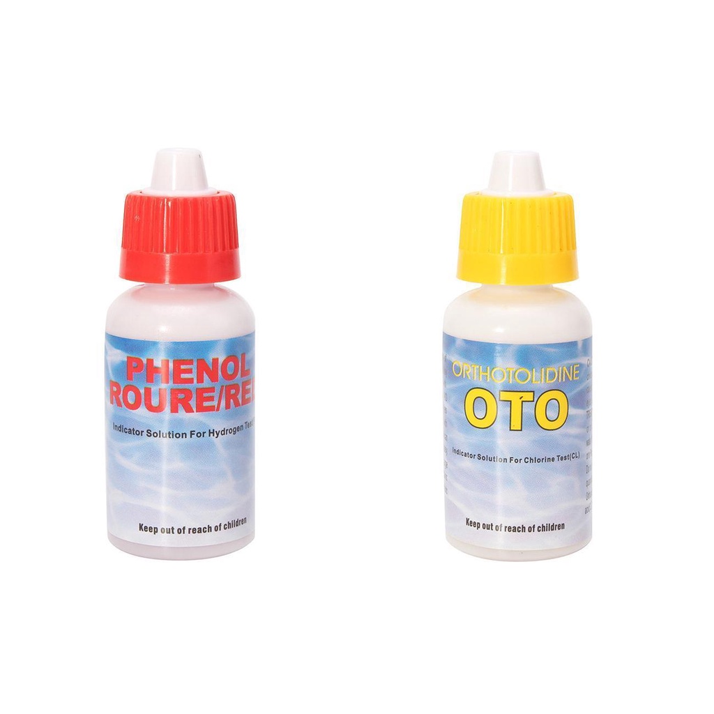 Pool Spa Test Kits Refill Solutions OTO 1 Chlorine and Phenol Red pH ...