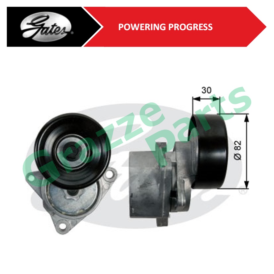 Gates DriveAlign® Fan Belt Tensioner Pulley T39219 for Nissan X-Trail ...
