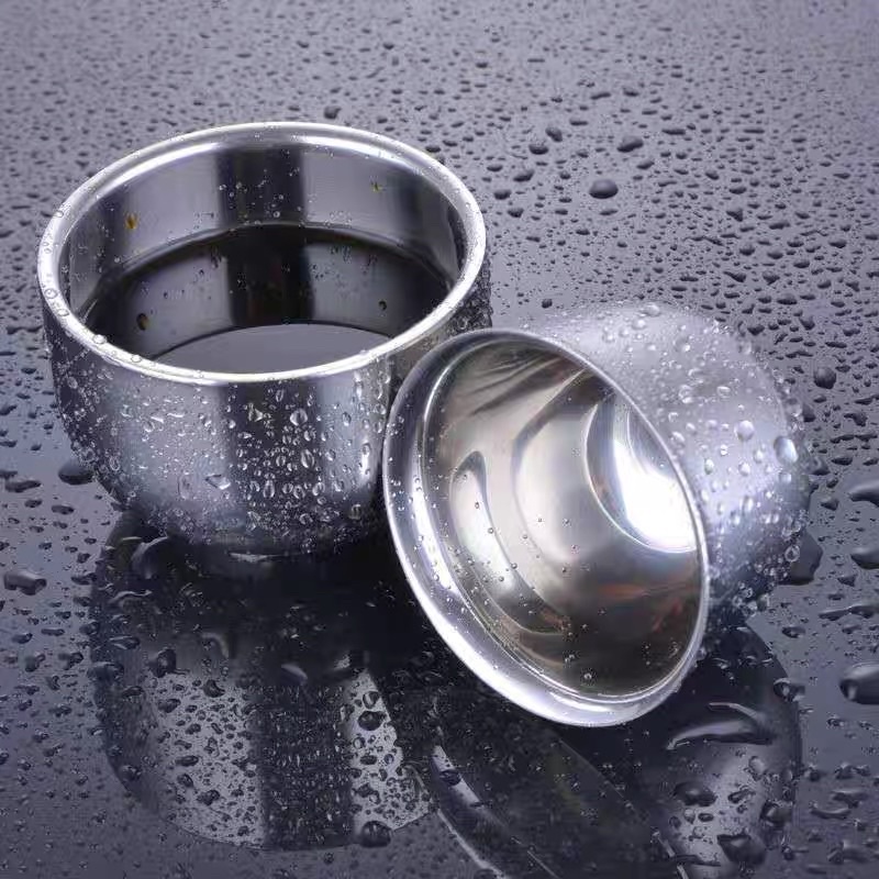 Stainless Steel Tea Cup Double Layer S/S Mini Cups 不锈钢小杯子 隔热杯子 加厚茶杯 ...
