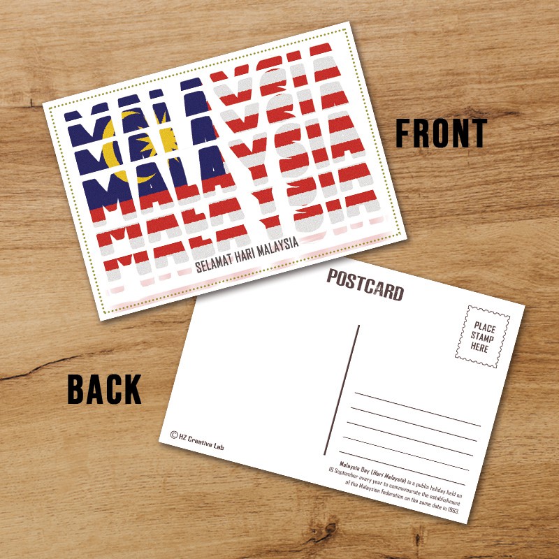 🇲🇾 MALAYSIA DAY🇲🇾 MALAYSIA DAY POSTCARD / POSKAD HARI MALAYSIA ...