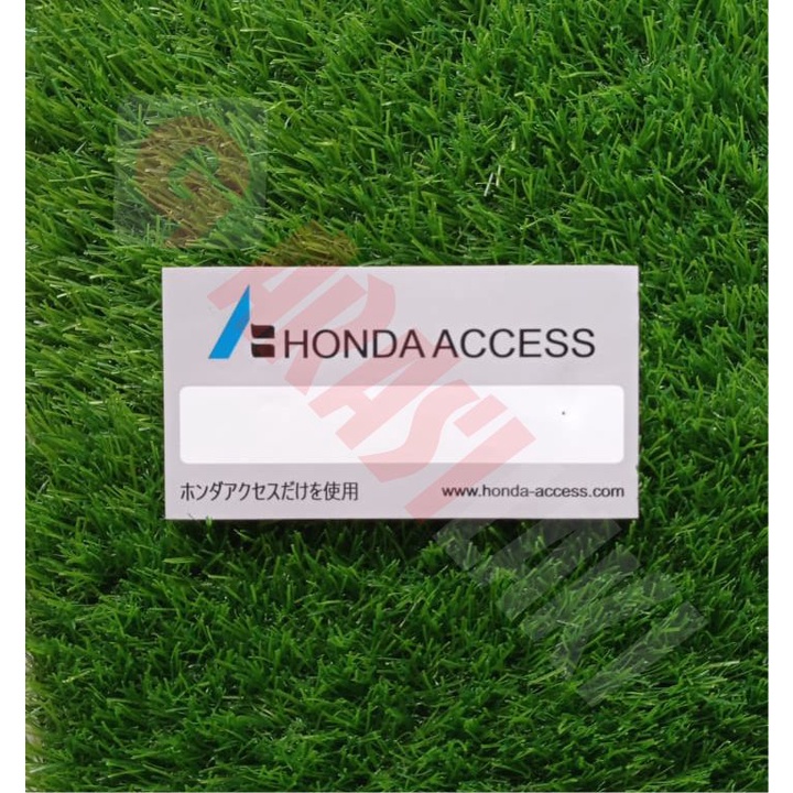 Honda ACCES BARCODE STICKER STICK ON GLASS | Shopee Malaysia
