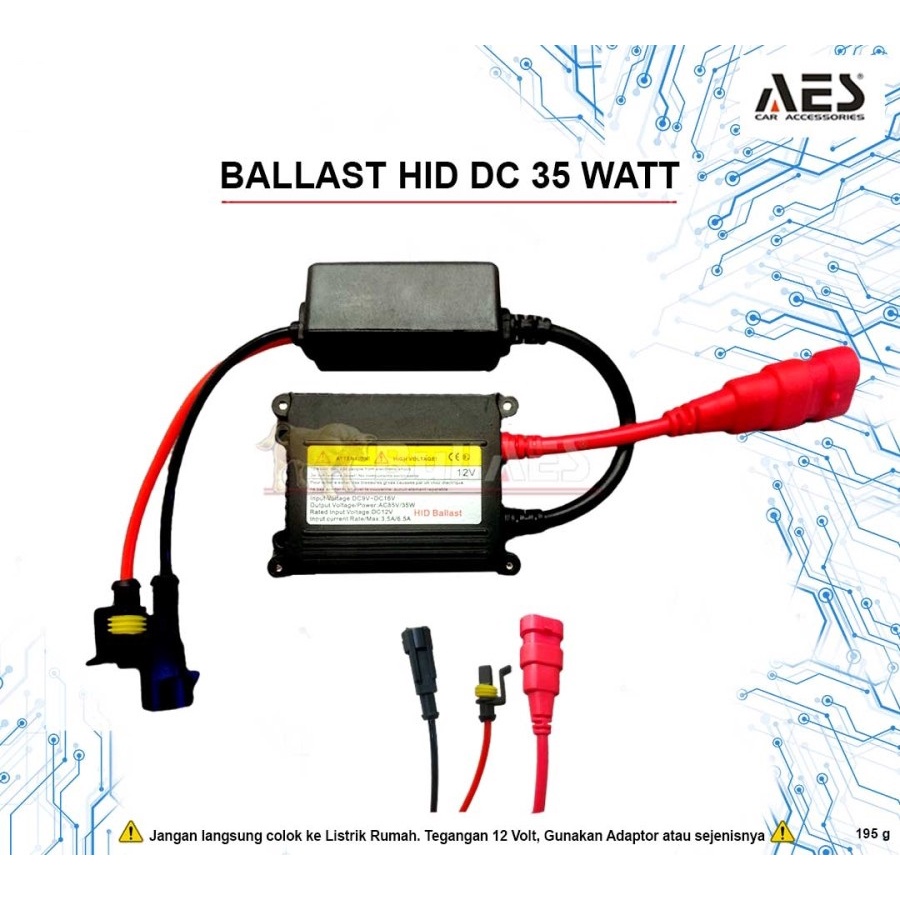 Ballast Hid 35 Watt Standard Brand AES DC I Balast 35 Watt AES | Shopee Malaysia