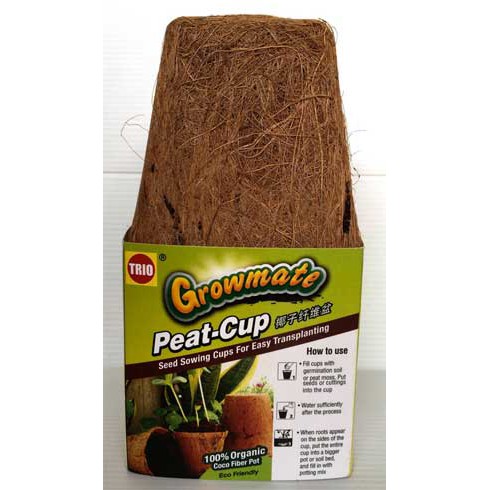 Growmate coco peat cup 3 inch - 9 cups 椰丝纤维杯 | Shopee Malaysia