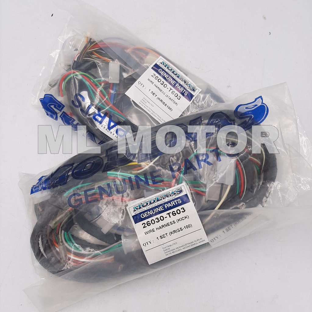 Wire Harness Wiring Wayar Kriss100 Kriss 100 Kriss 120 (Starter/Kick ...