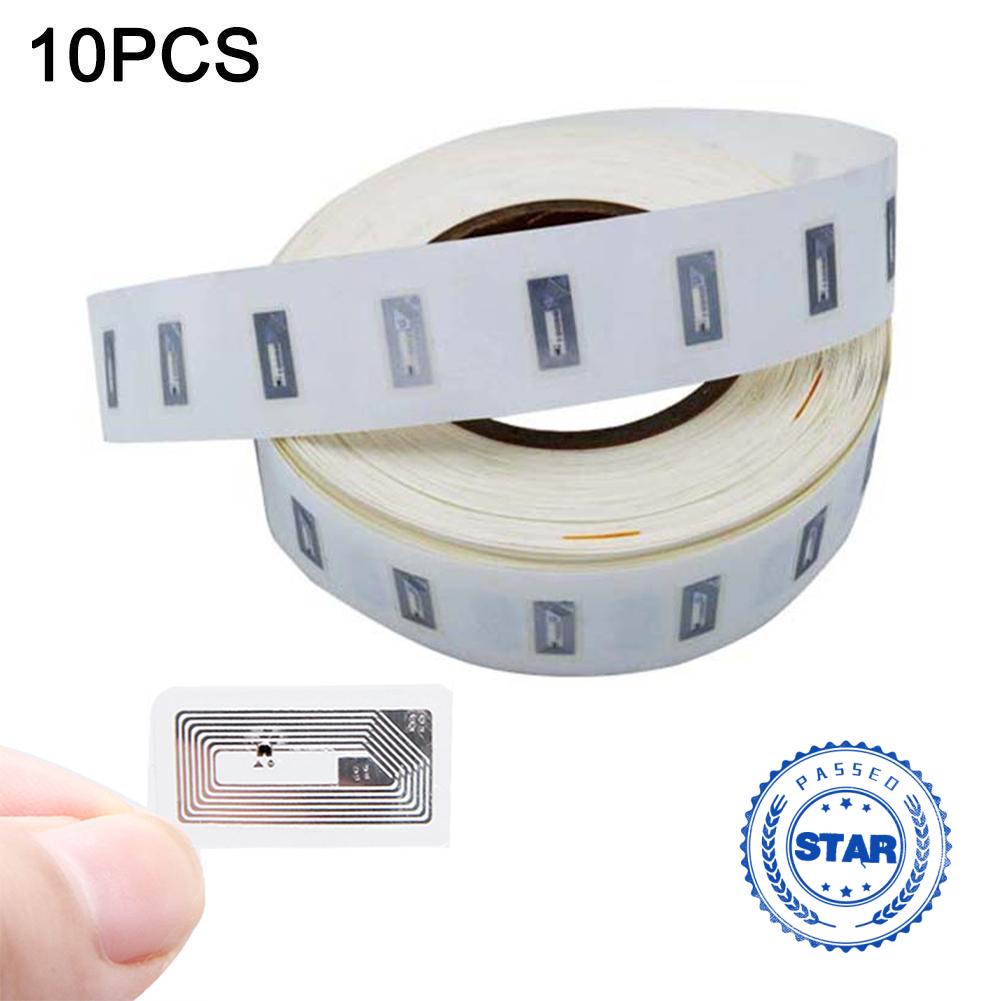 10Pcs/Sheet NFC Chip Ntag213 Sticker Wet Inlay 2*1cm 13.56MHz NTAG Tag ...