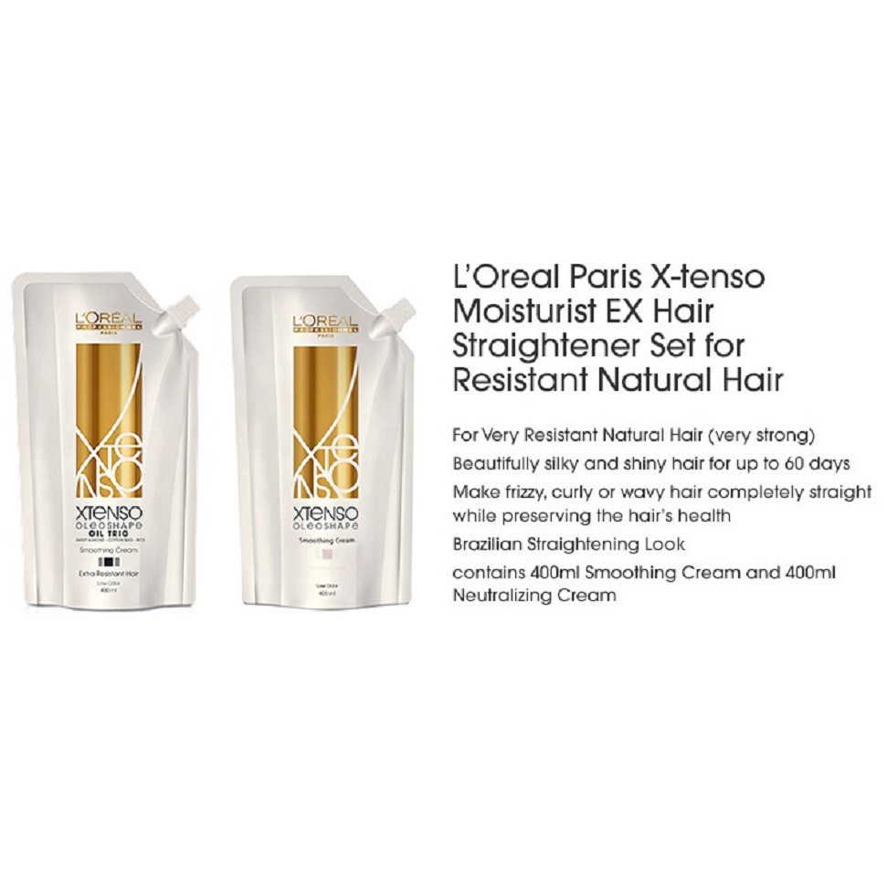 Loreal X-tenso Oleoshape Oil Trio Rebonding Cream ( 400ml ...