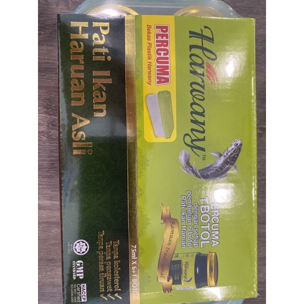 Harwany Pati Ikan Haruan Gamat 75ml 6 Bottles FREE 1 bottle with ...